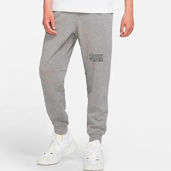 JORDAN J Sprt Dna Hbr Flc Pant Casual Sports Breathable Knit Long Pants - Light Grey