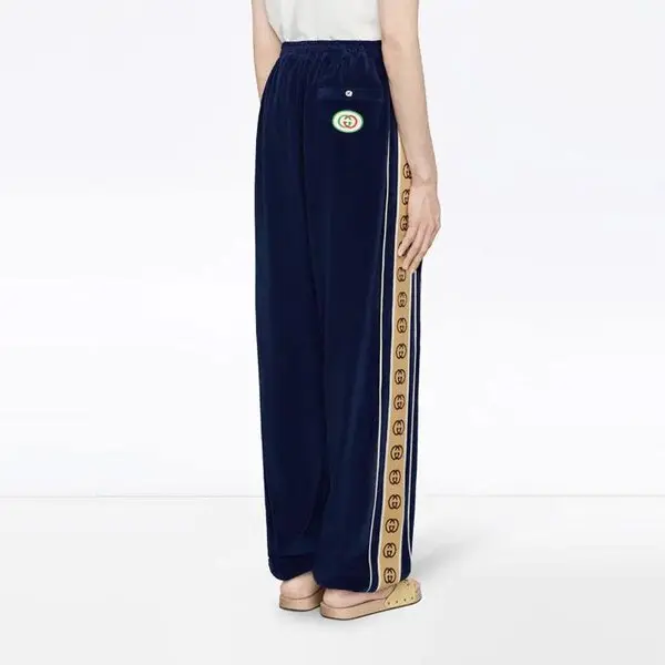 Gucci Velour Taped Oversized Track Pant