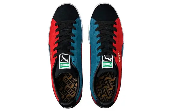 PUMA Suede Classic 21 Sneakers - Black/red/blue