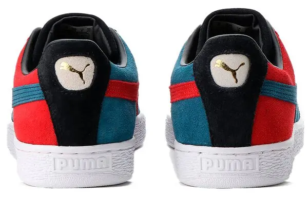 PUMA Suede Classic 21 Sneakers - Black/red/blue