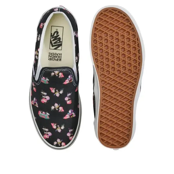 VANS X Kpop Demon Hunters Classic Slip-on Sneakers - Black