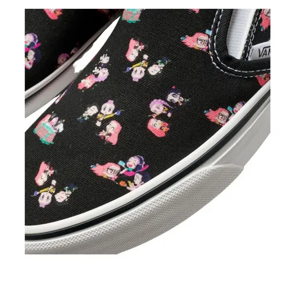 VANS X Kpop Demon Hunters Classic Slip-on Sneakers - Black