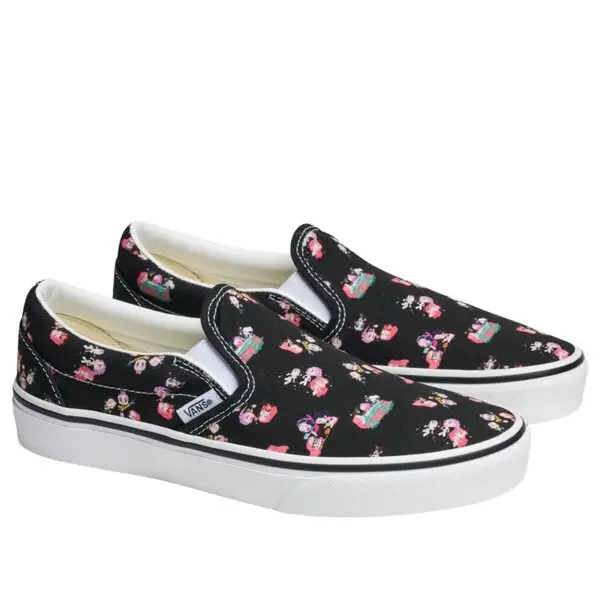 VANS X Kpop Demon Hunters Classic Slip-on Sneakers - Black