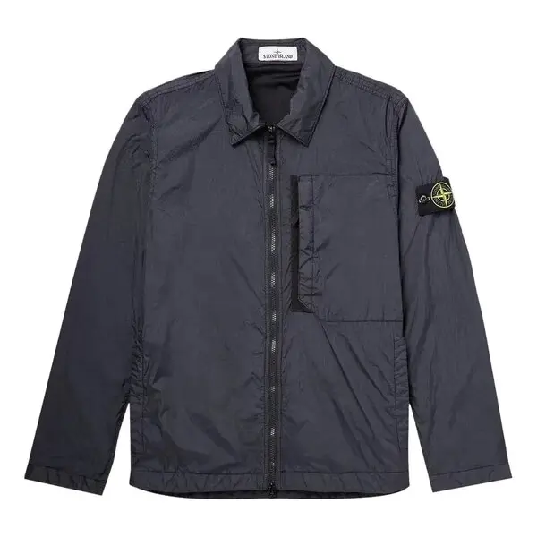 Stone Island Zip Up Jacket With Compass Patch