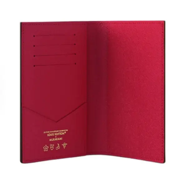 LOUIS VUITTON X Takashi Murakami Cherry Passport Cover - Brown Monogram