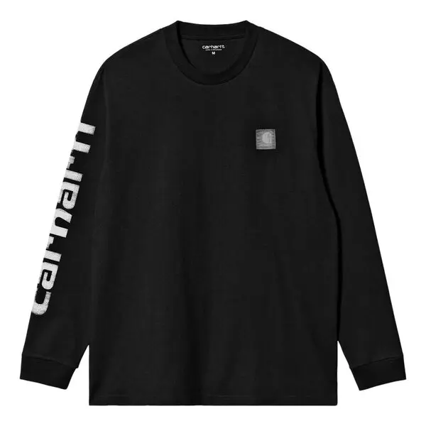 Carhartt Work In Progress Archive Script Long Sleeve T-shirt - Black