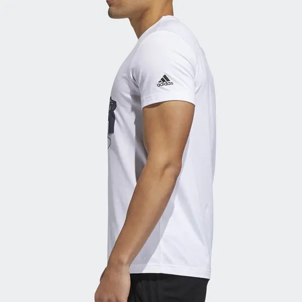 Adidas Sports Round Neck Short Sleeve 'shoe Box