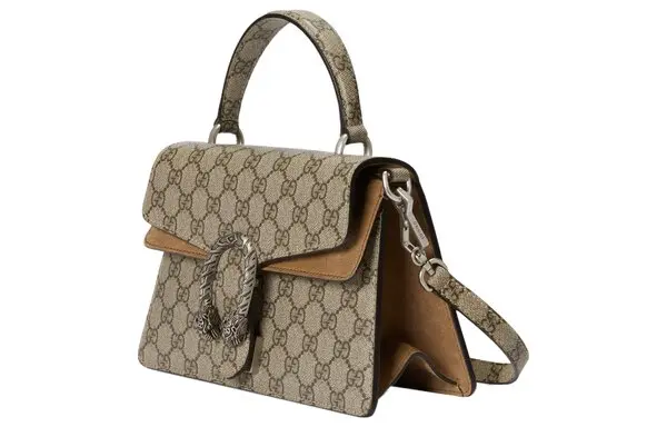 Gucci Small Dionysus Top Handle Bag - Beige/ebony