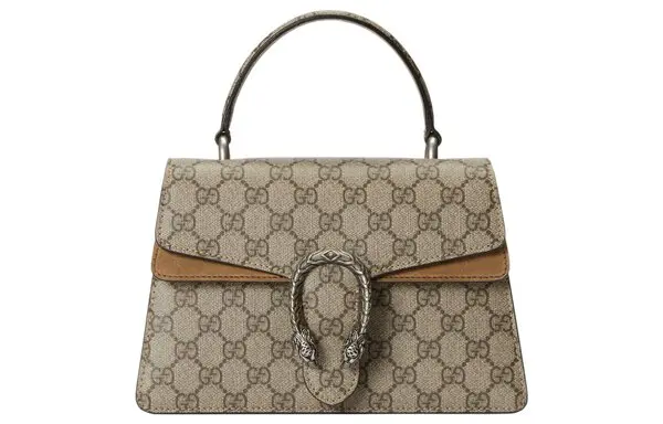Gucci Small Dionysus Top Handle Bag - Beige/ebony