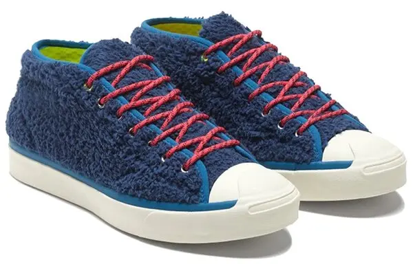 CONVERSE Jack Purcell Mid Retro Sherpa Sneakers - Blue