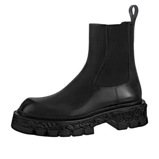LOUIS VUITTON Baroque Chelsea Boots - Black