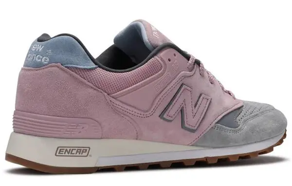 NEW BALANCE X Highsnobiety 577 'ulam Spiral' Sneakers - Grey/pink