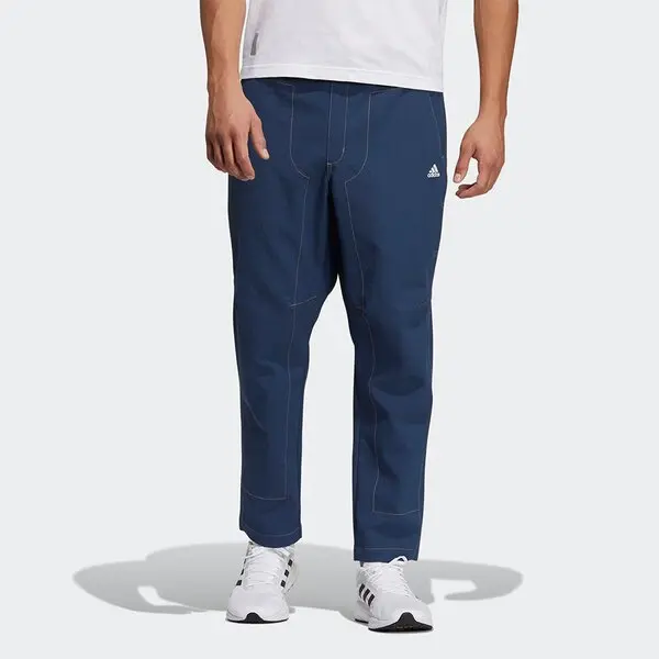 Adidas Series Wj Pnt Denim Training Sports Long Pants Blue - Navy