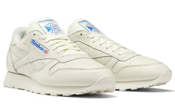 REEBOK Awake Ny X Classic Leather "white Snakeskin" Lace-up Sneakers - Cream