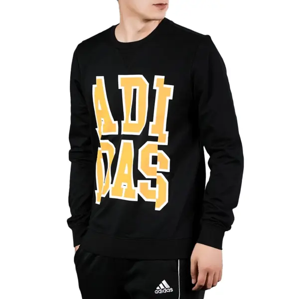 Adidas Neo Large Logo Printing Round Neck Pullover