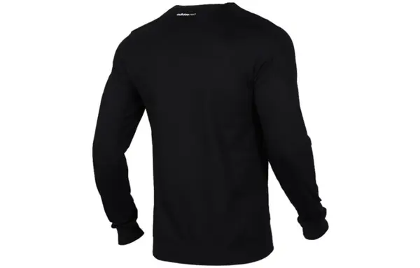 Adidas Neo Large Logo Printing Round Neck Pullover - Black