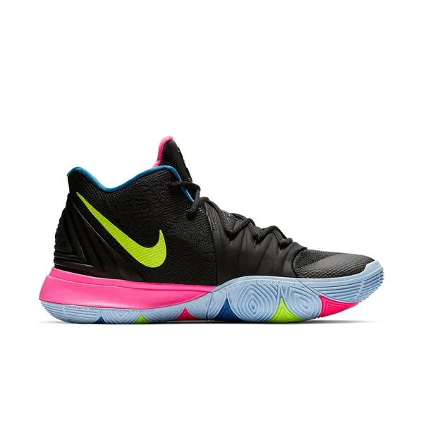 Nike Kyrie 5 "just Do It" Athletic Sneakers - Black/volt-hyper Pink