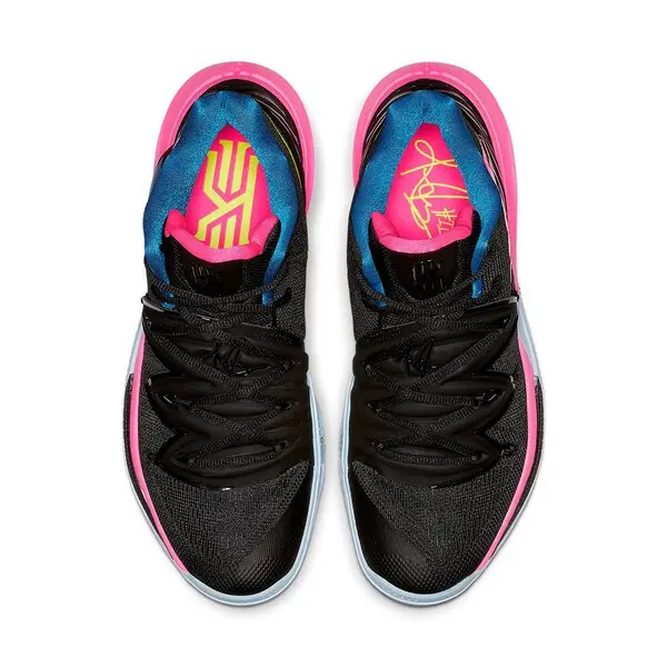 Nike Kyrie 5 "just Do It" Athletic Sneakers - Black/volt-hyper Pink