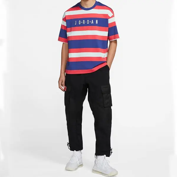 JORDAN Sport Dna Hbr Multicolor Stripe Short Sleeve T-shirt - Multi-color