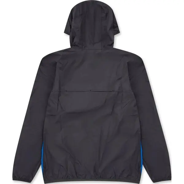 Play Comme Des Garcon Fw25 K-way Full Zip Hoodie 'blue Black