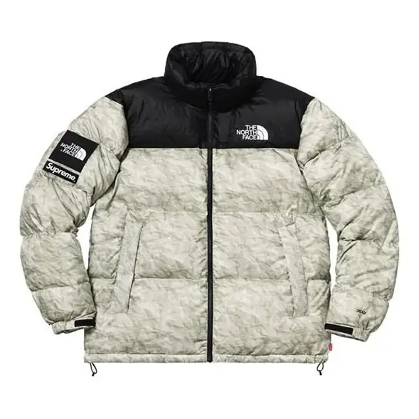 Supreme The North Face Paper Print Nuptse Jacket