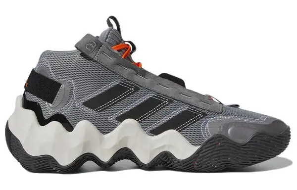 Adidas X Candace Parker Exhibit B Mid Sneakers - Grey Three/core Black/impact Orange