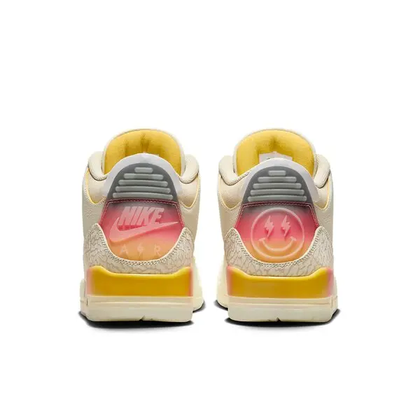 JORDAN 3 Retro Sp X J Balvin Medellin Sunset Sneakers - Beige/orange