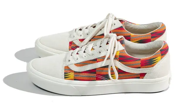 VANS Union X Old Skool 'kente Cloth' Sneakers - Red/white