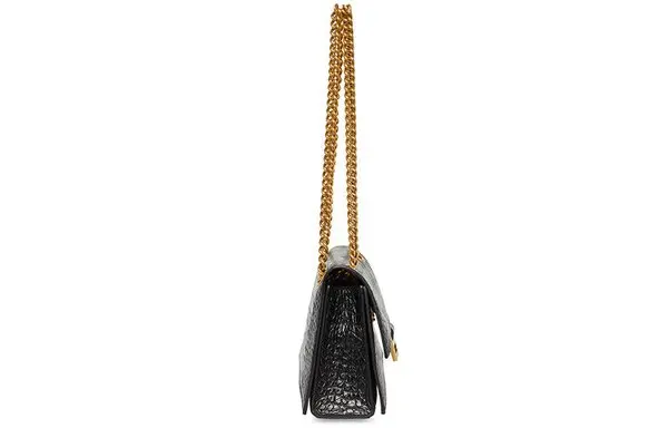 Balenciaga Crush Small Chain Bag - Black