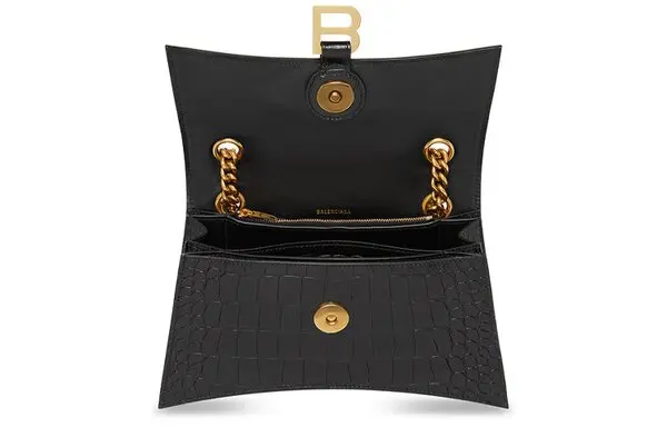 Balenciaga Crush Small Chain Bag - Black
