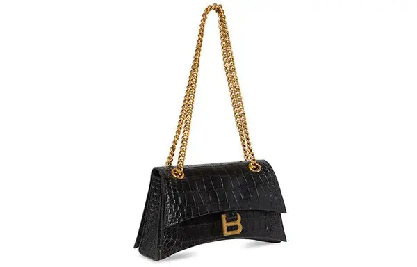 Balenciaga Crush Small Chain Bag - Black