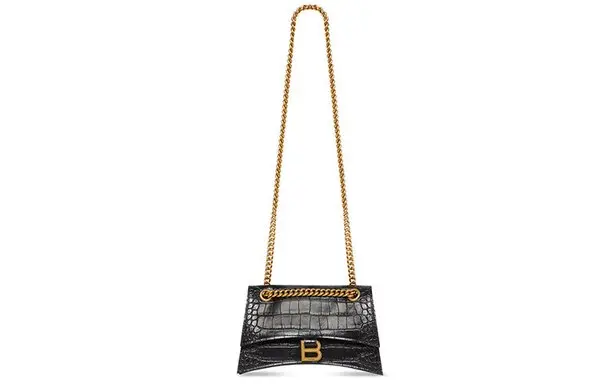 Balenciaga Crush Small Chain Bag - Black