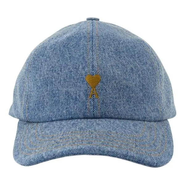 AMI Paris Ss25 De Coeur Cap - Blue