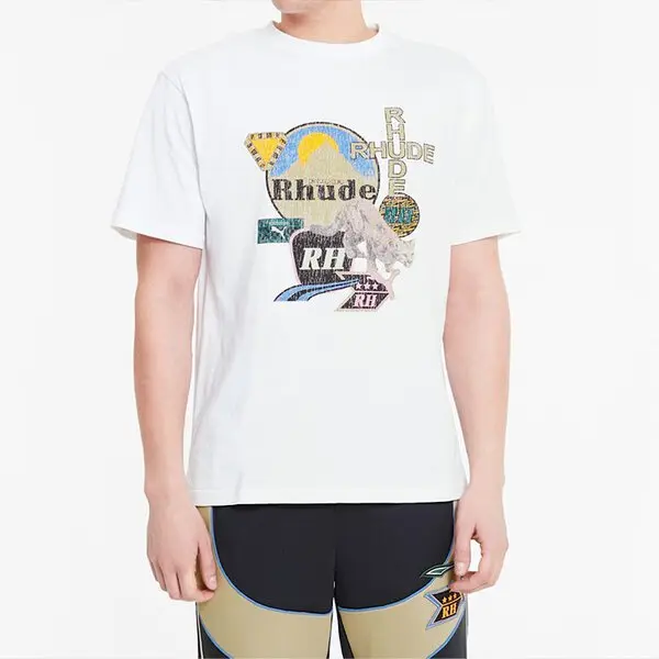 PUMA X Rhude Graphic Tee Printed Short Sleeve Tee