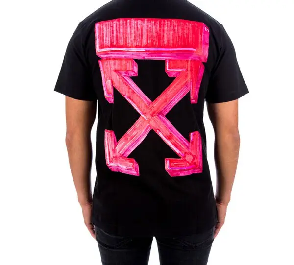 Off-White Marker Slim Tee /red