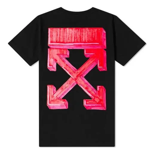 Off-White Marker Slim Tee /red - Black