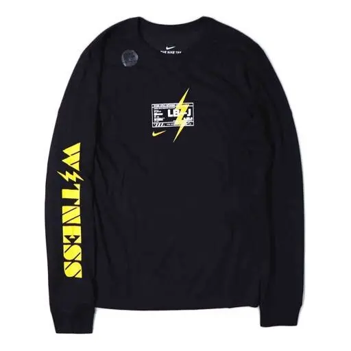 Nike Dri-fit Lebron James Basketball Long Sleeves - Black
