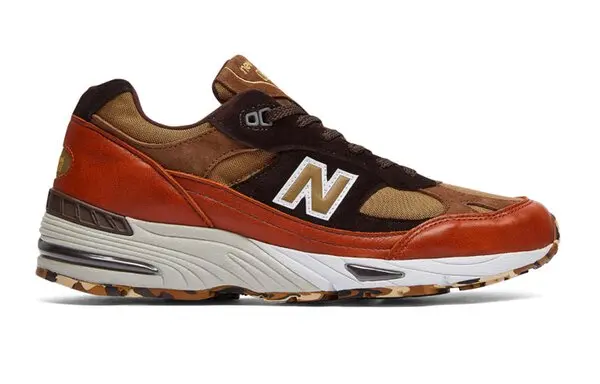 NEW BALANCE 991 Made In England Camo Pack Sneakers - Brown