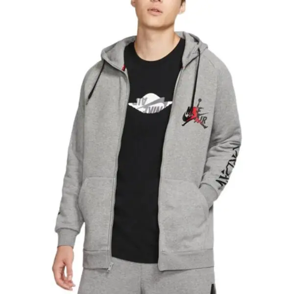 JORDAN Graphic Logo Zip-up Hoodie