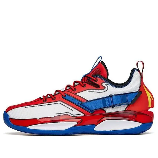 ANTA Gh3 Athletic Sneakers - White/blue/red