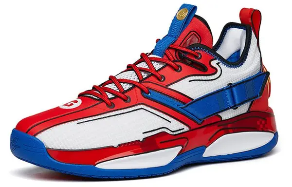 ANTA Gh3 Athletic Sneakers - White/blue/red