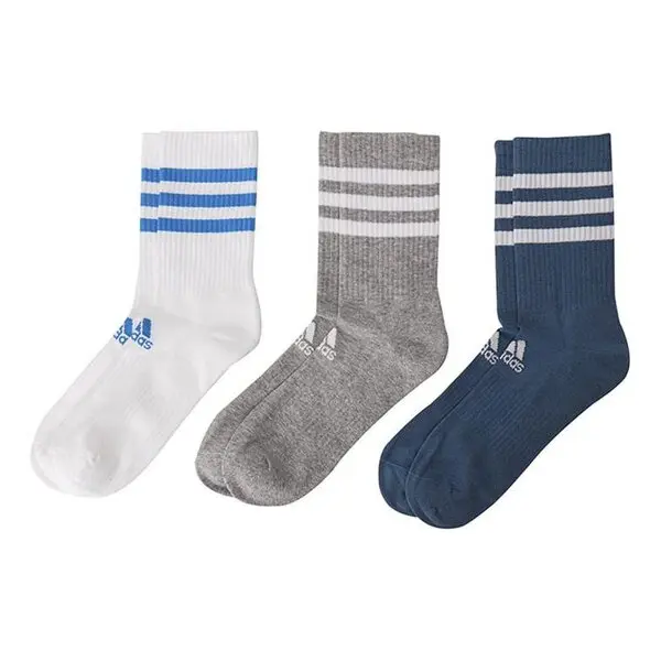 Adidas Crew Socks With Stripe Detail 3 Pack - Multi-color