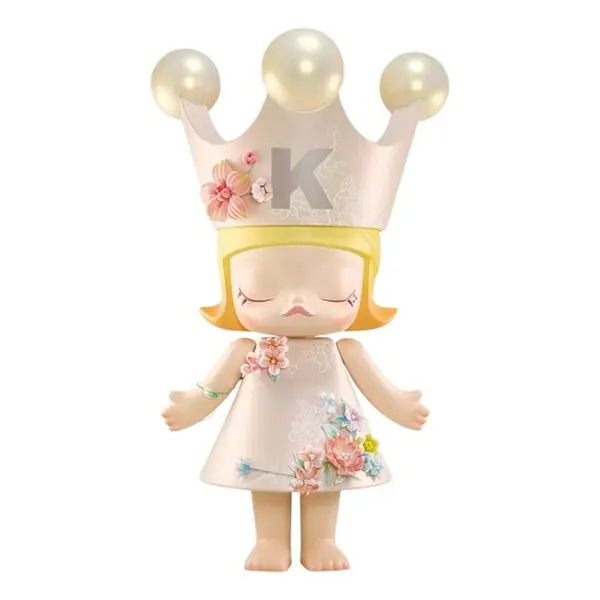 POP MART Mega Royal Molly Velvet Flowers 400% Collectible Figure - Multi-color