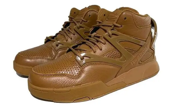 REEBOK Juun.j X Pump Omni Zone 2 "wild " Leather High-top Sneakers - Brown