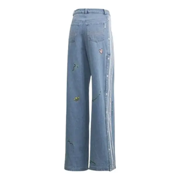Adidas Fiorucci X Wide Leg Denim Track Pants