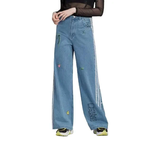 Adidas Fiorucci X Wide Leg Denim Track Pants