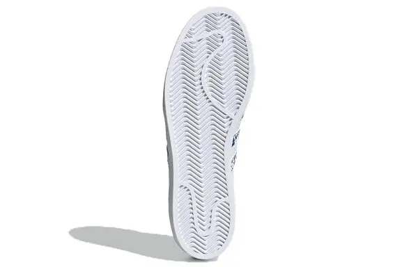 Adidas Superstar White Blue Splatter Low Top Sneakers