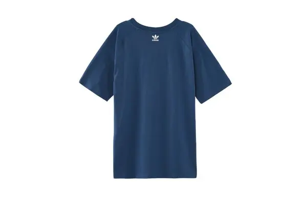 Adidas Originals Large Logo Printing Short Sleeve - Blue