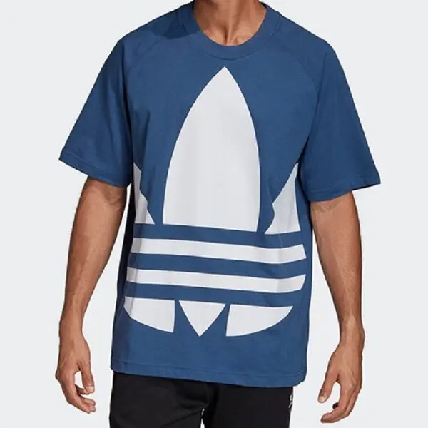 Adidas Originals Large Logo Printing Short Sleeve - Blue