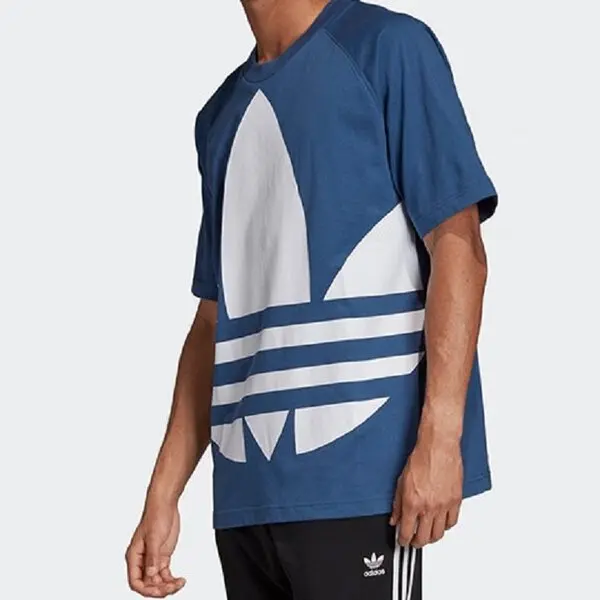 Adidas Originals Large Logo Printing Short Sleeve - Blue